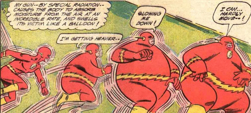 Comic Book Art: That Time Flash Got Fat - DaddyElk Productions